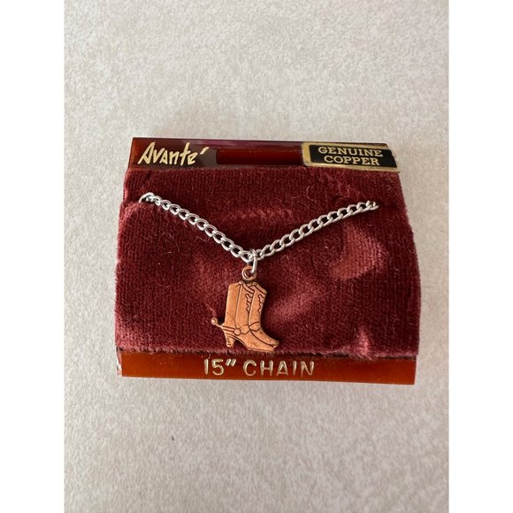 Avante | Jewelry | Avante Vintage Copper Engraved Southwestern Cowboy ...